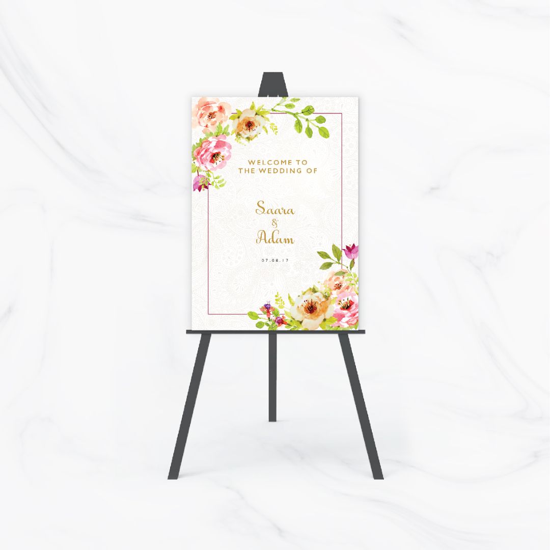 MWC031 – Welcome Board – My Wedding Cards