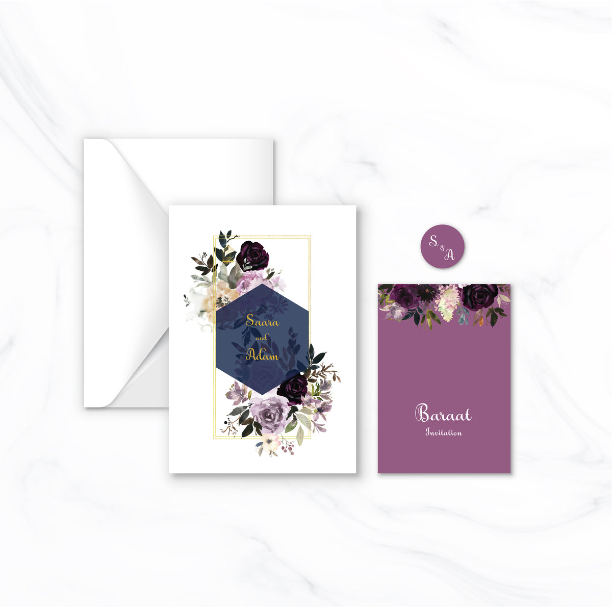 MWC047 - Wedding Invitation – My Wedding Cards